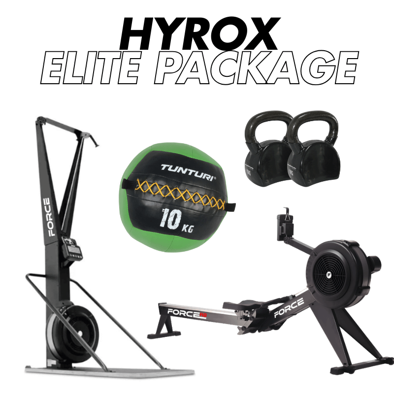 Air Rower + Ski Trainer + Wall Ball + Kettlebells Hyrox Elite Package ...
