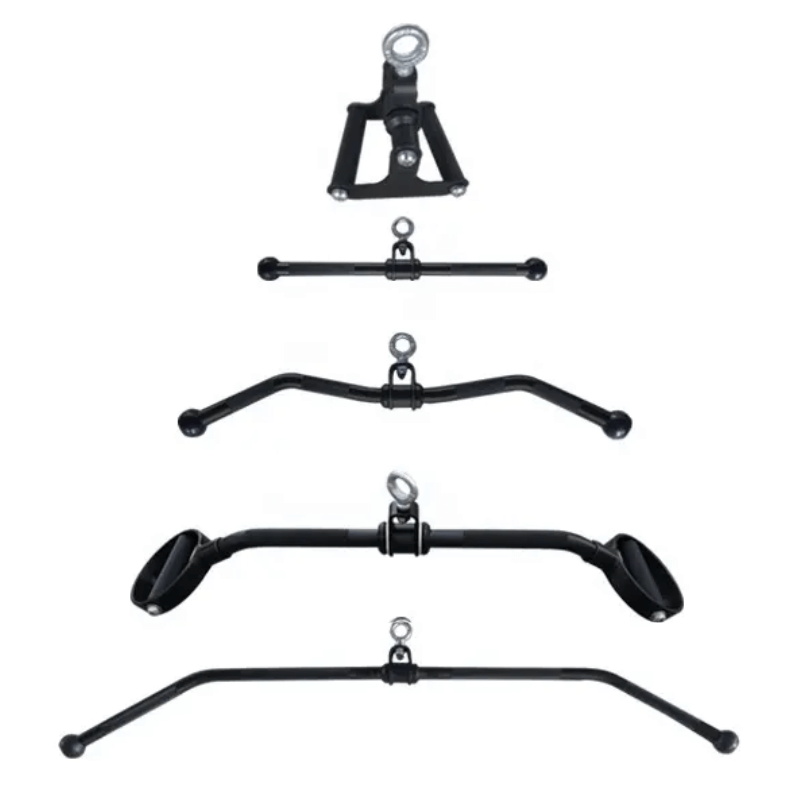 Deluxe Straight Bar Rotational - Blackline Cable Attachment - Gym Gear